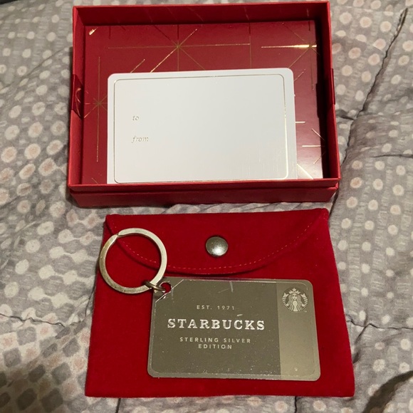 Starbucks | Accessories | New Starbucks 24 Sterling Silver Keychain ...